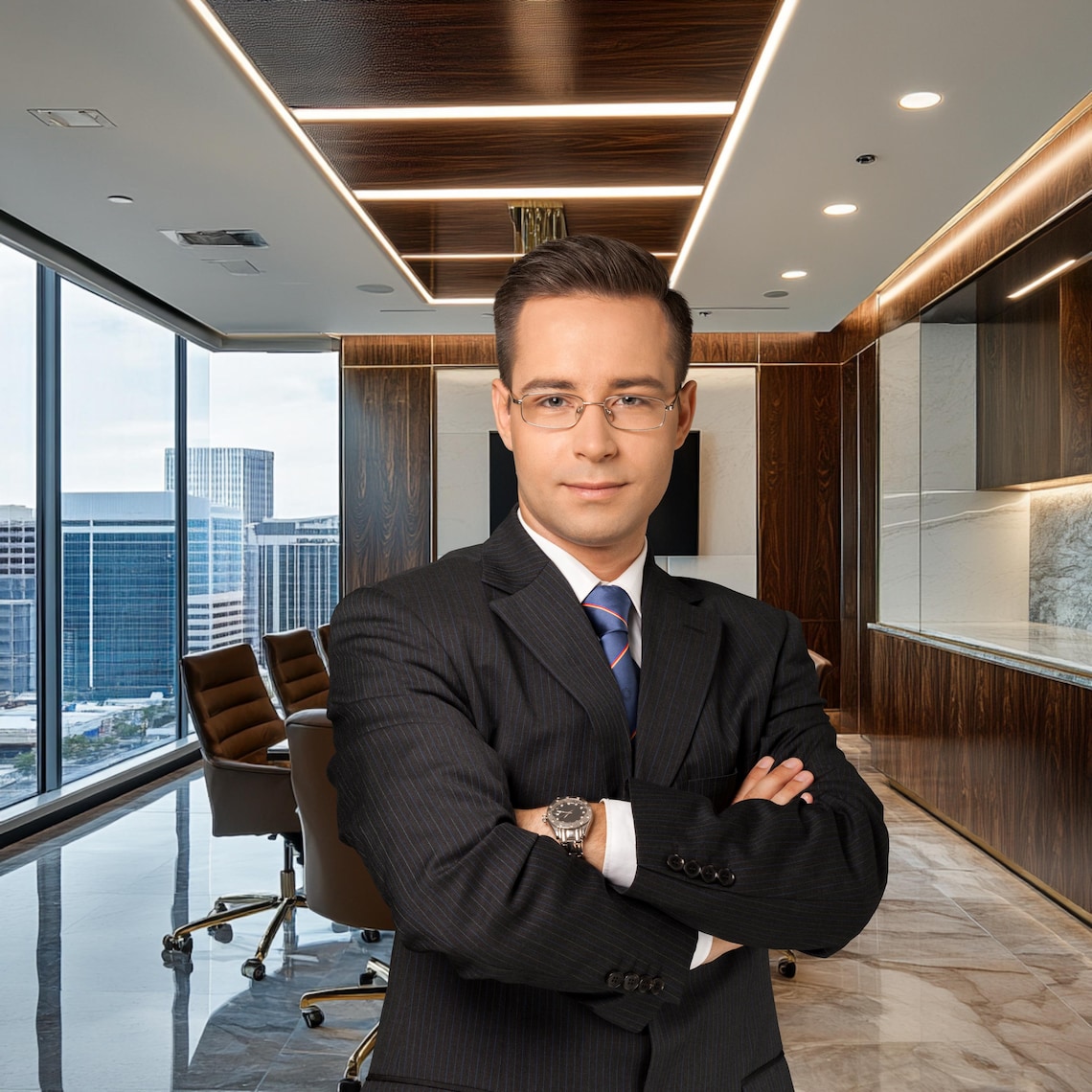 Executive Office Digital Background for Professional Business Headshots ...