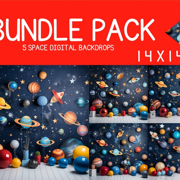 Space Theme Photography Backdrop - Etsy