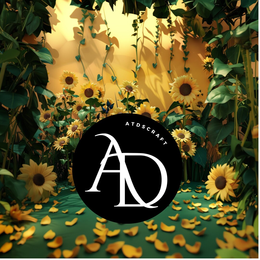 Sunflower Field Digital Backdrop, Summer Portrait Background, Baby ...