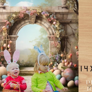 Easter Studio Arch Digital Background for Composite Artists, Easter ...