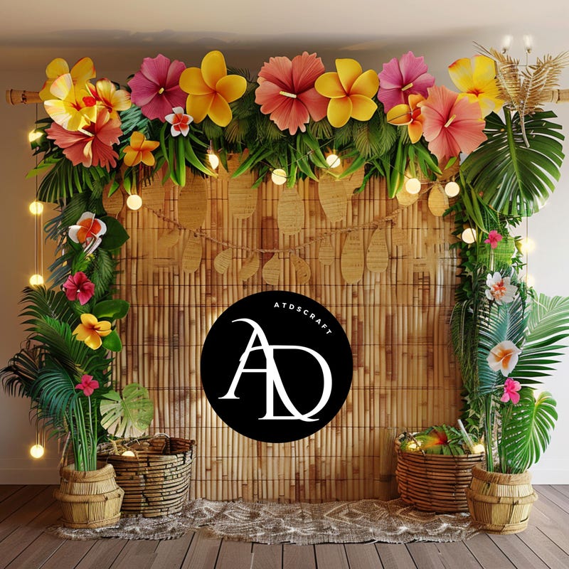 Hawaiian Backdrop - Etsy