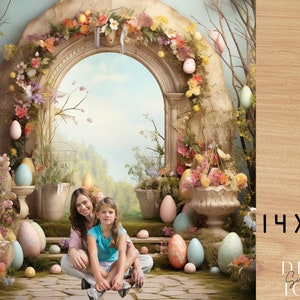 Easter Studio Arch Digital Background for Composite Artists, Easter ...