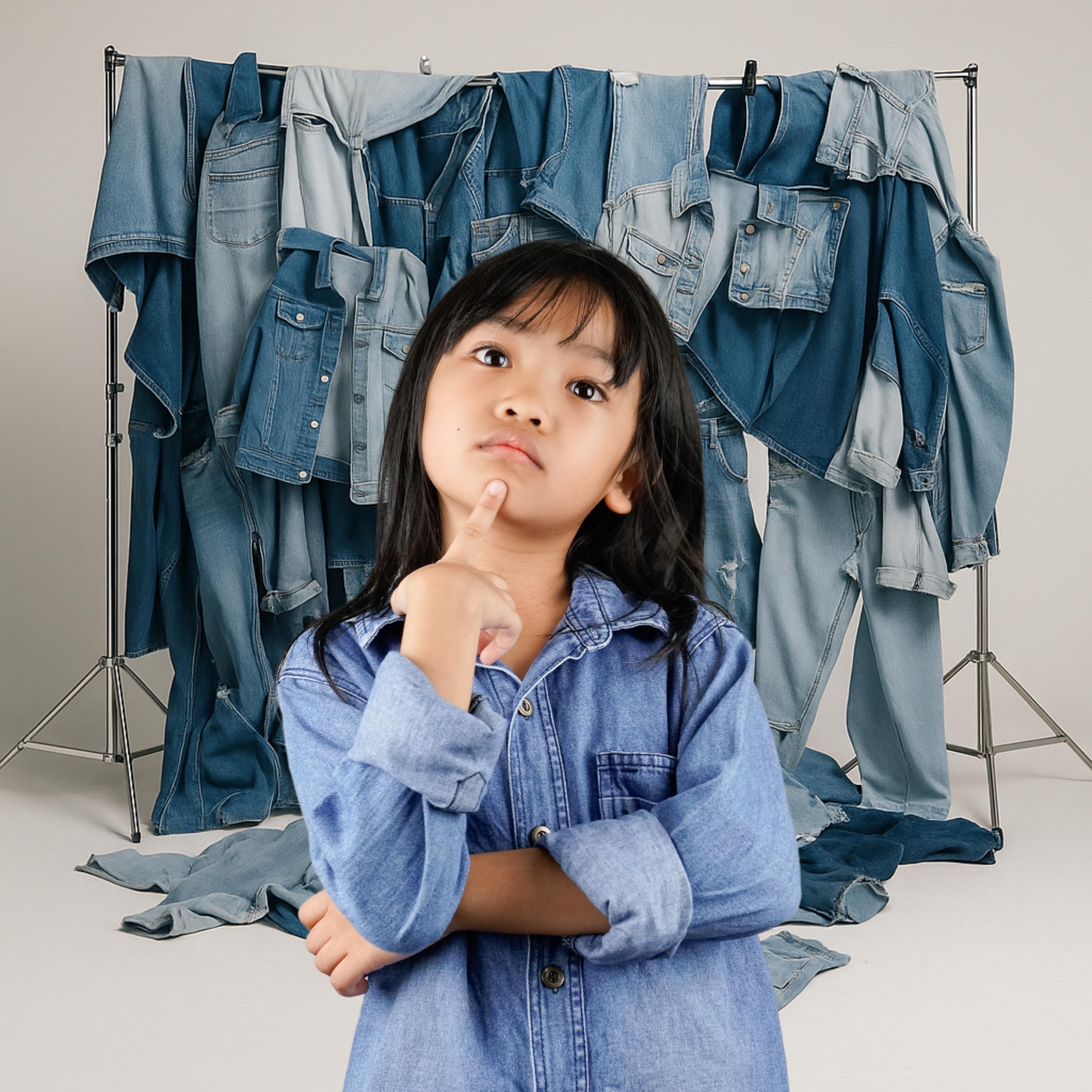 Denim Fashion Photo Backdrop: Jeans & Jackets Digital Wall (14x14 ...