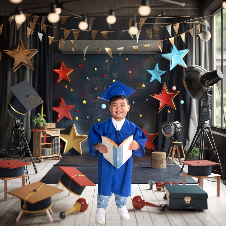 Graduation Studio Backdrop Background Digital Child Photo Shoot Picture ...
