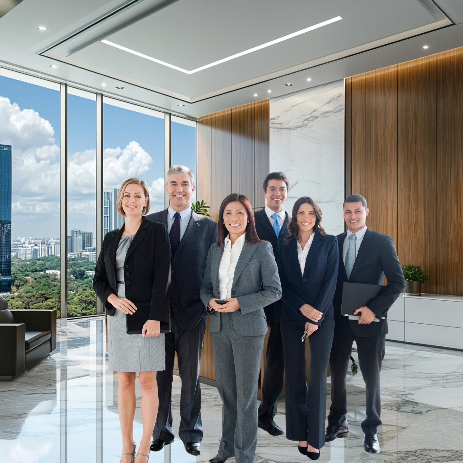 Corporate Lounge Office Digital Backdrop, Zoom Meetings, Professional ...