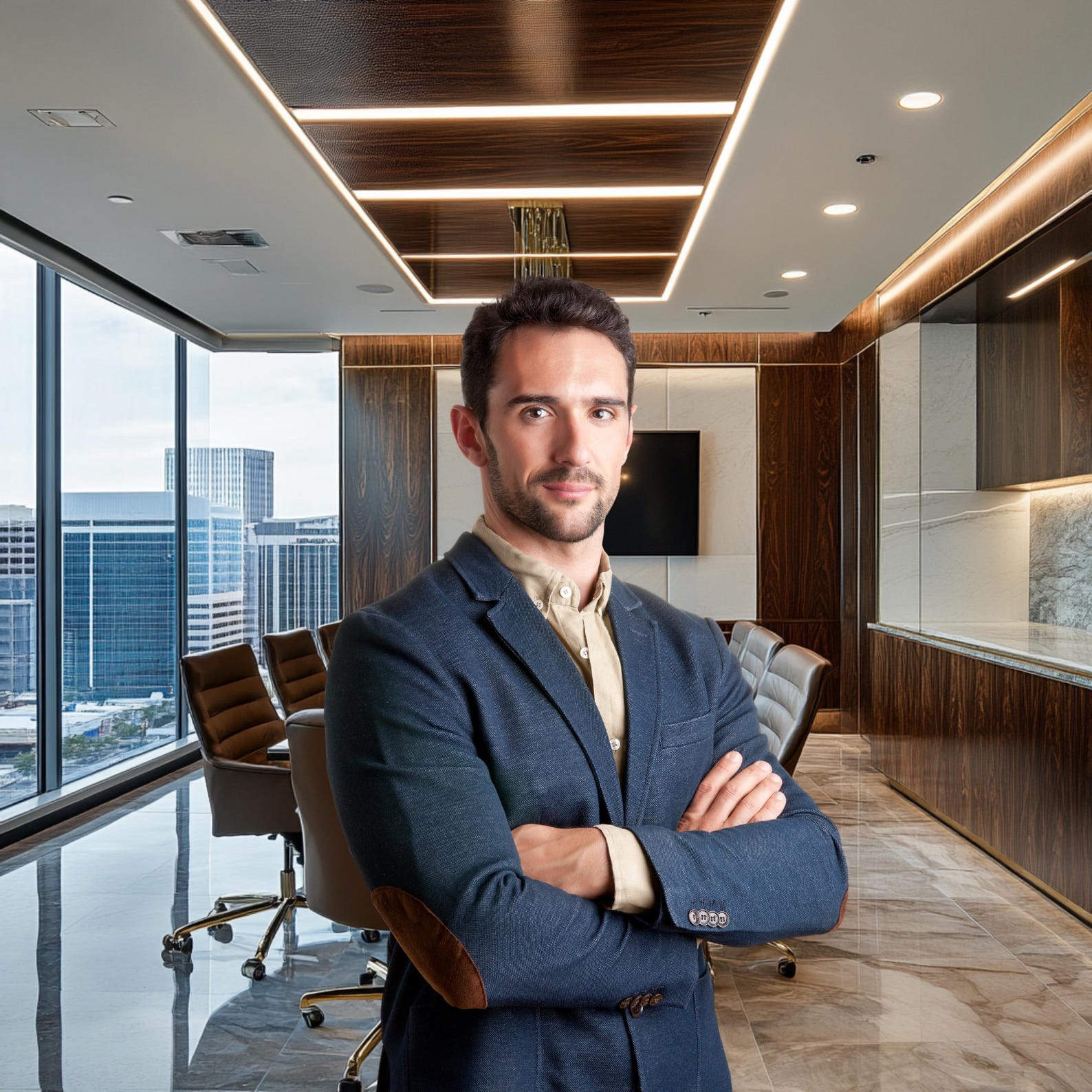 Executive Office Digital Backdrop, Business Headshot Background ...