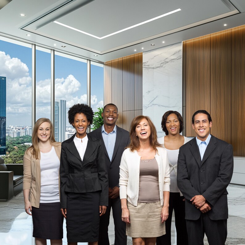 Corporate Lounge Office Digital Backdrop, Business Headshot Background ...