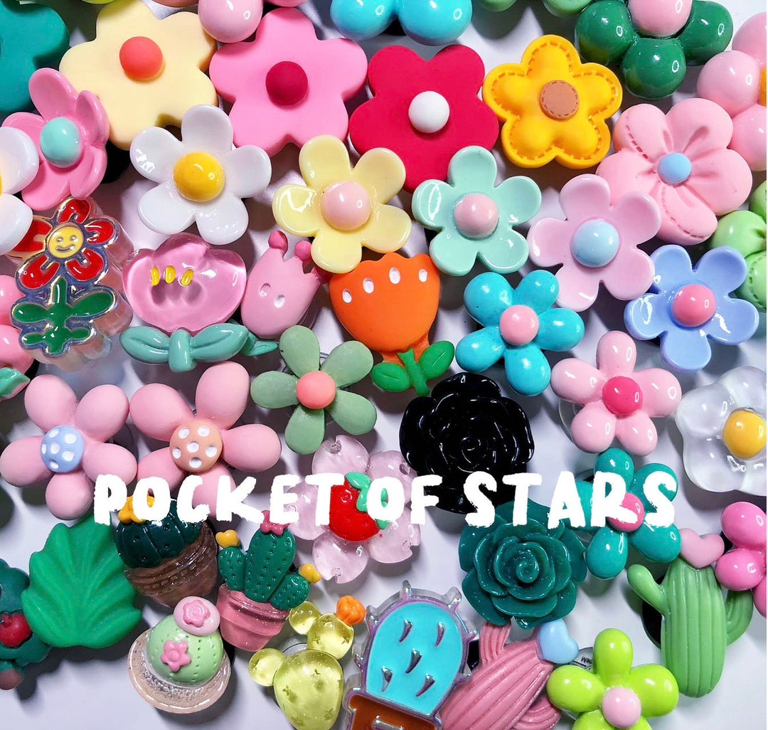 2024 Crocs Charms / Jibbitz 871 Choices 144-193 Flowers, Cactus, Leaf ...