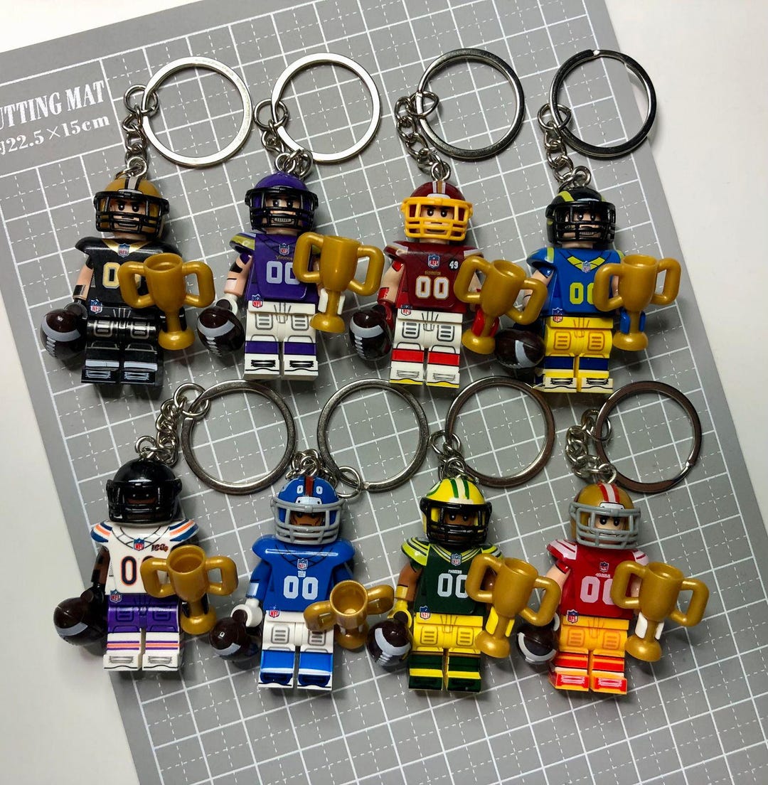 Custom Made Football Themed Keyring/keychain/ornament - Choose From ...