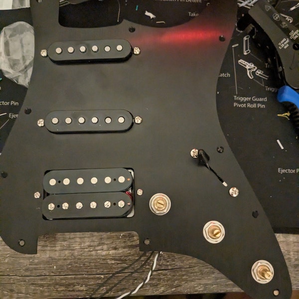Custom Strat Pickguard Hss - Etsy