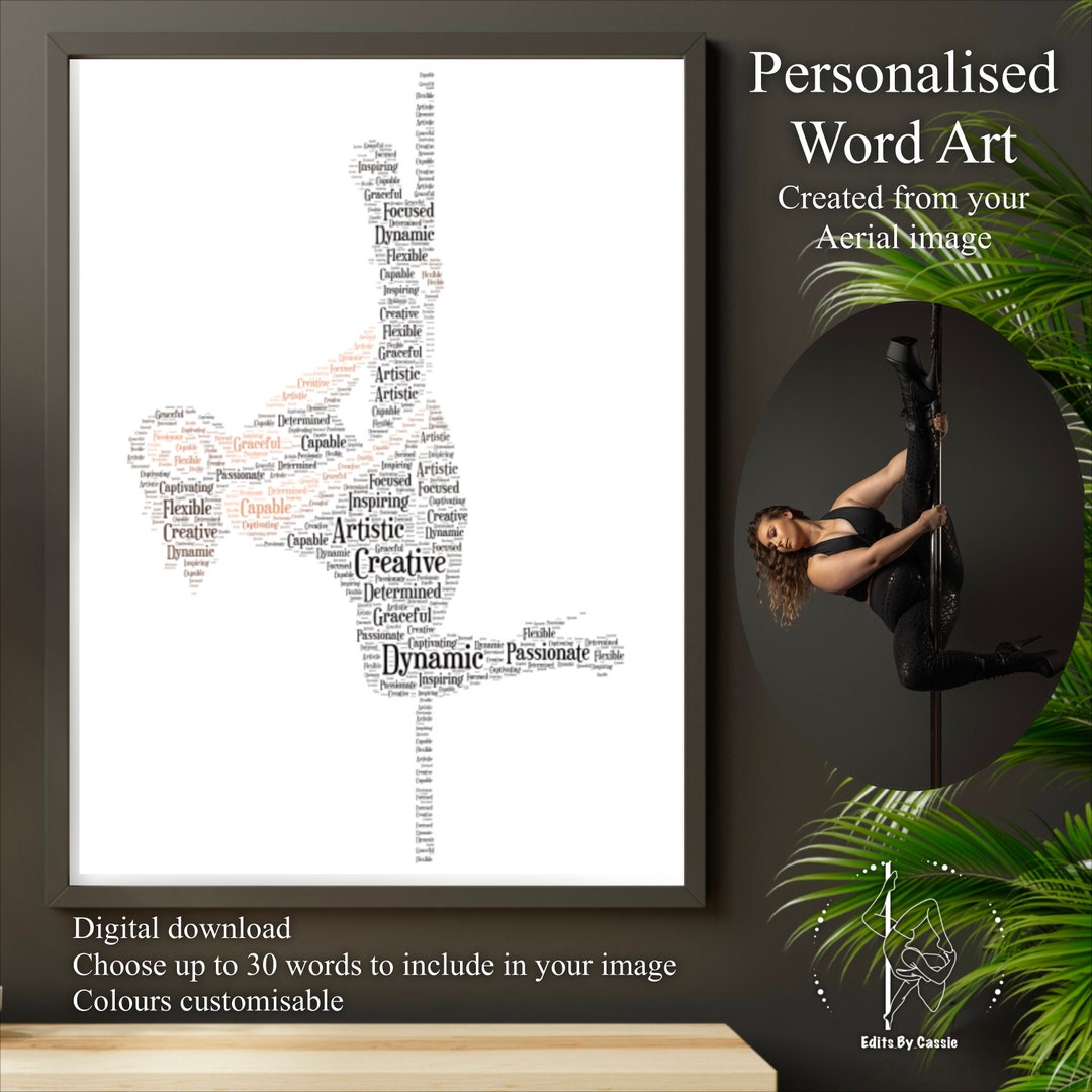 Personalised Word Art A4 PDF Digital Download for Aerialists - Etsy