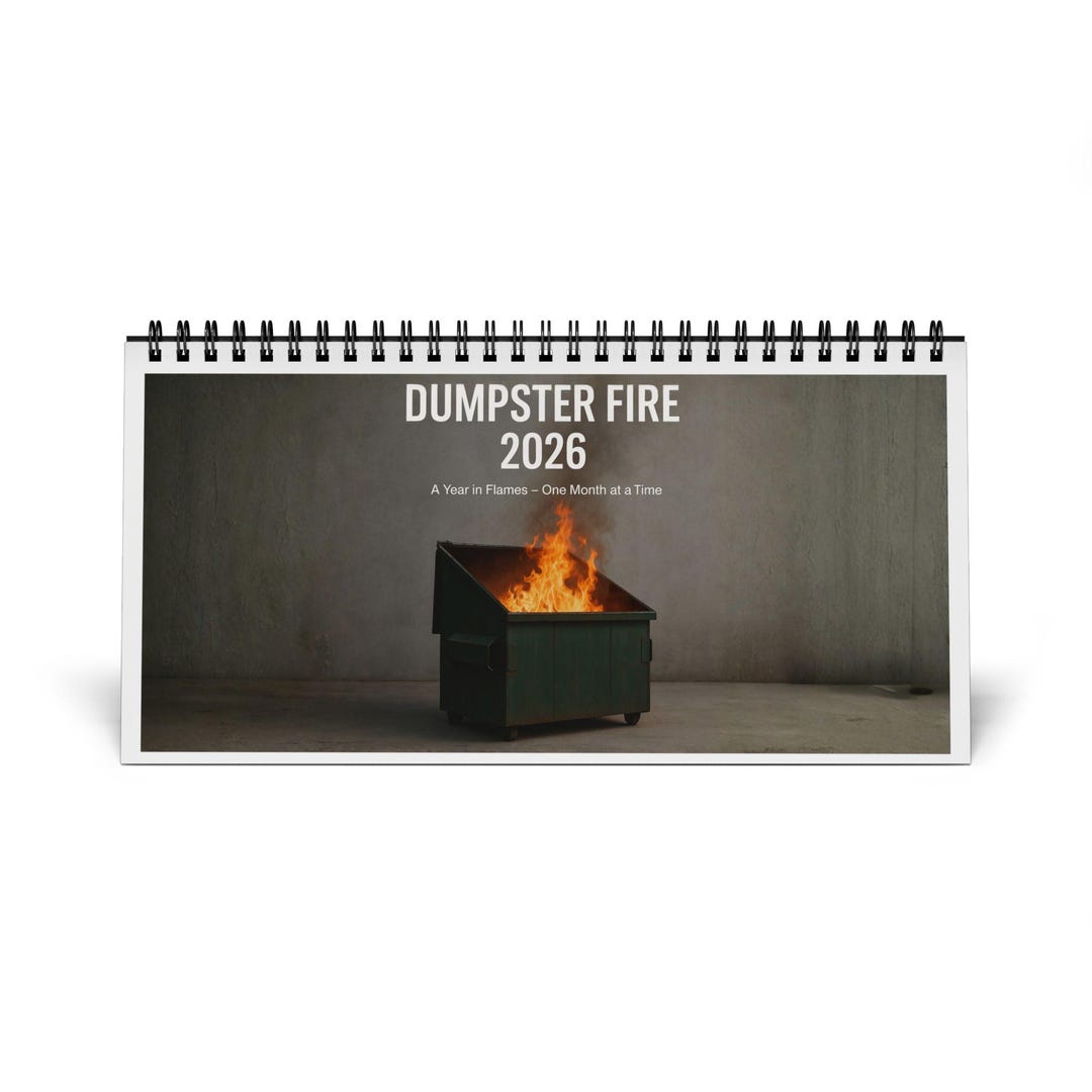 Dumpster Fire 2026 Desk Calendar - Etsy