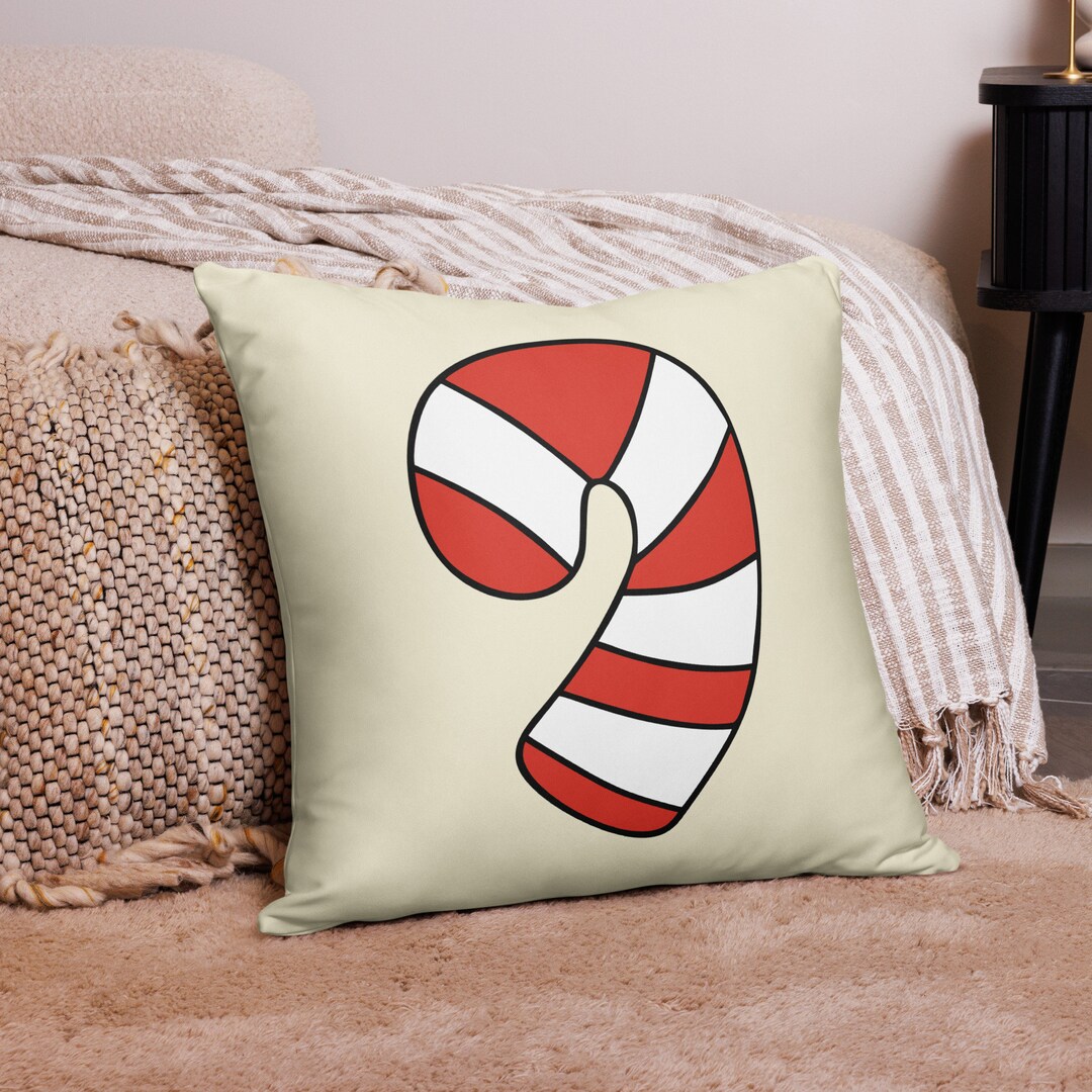 Cute Christmas Candy Cane Christmas Pillow Christmas Pillow - Etsy