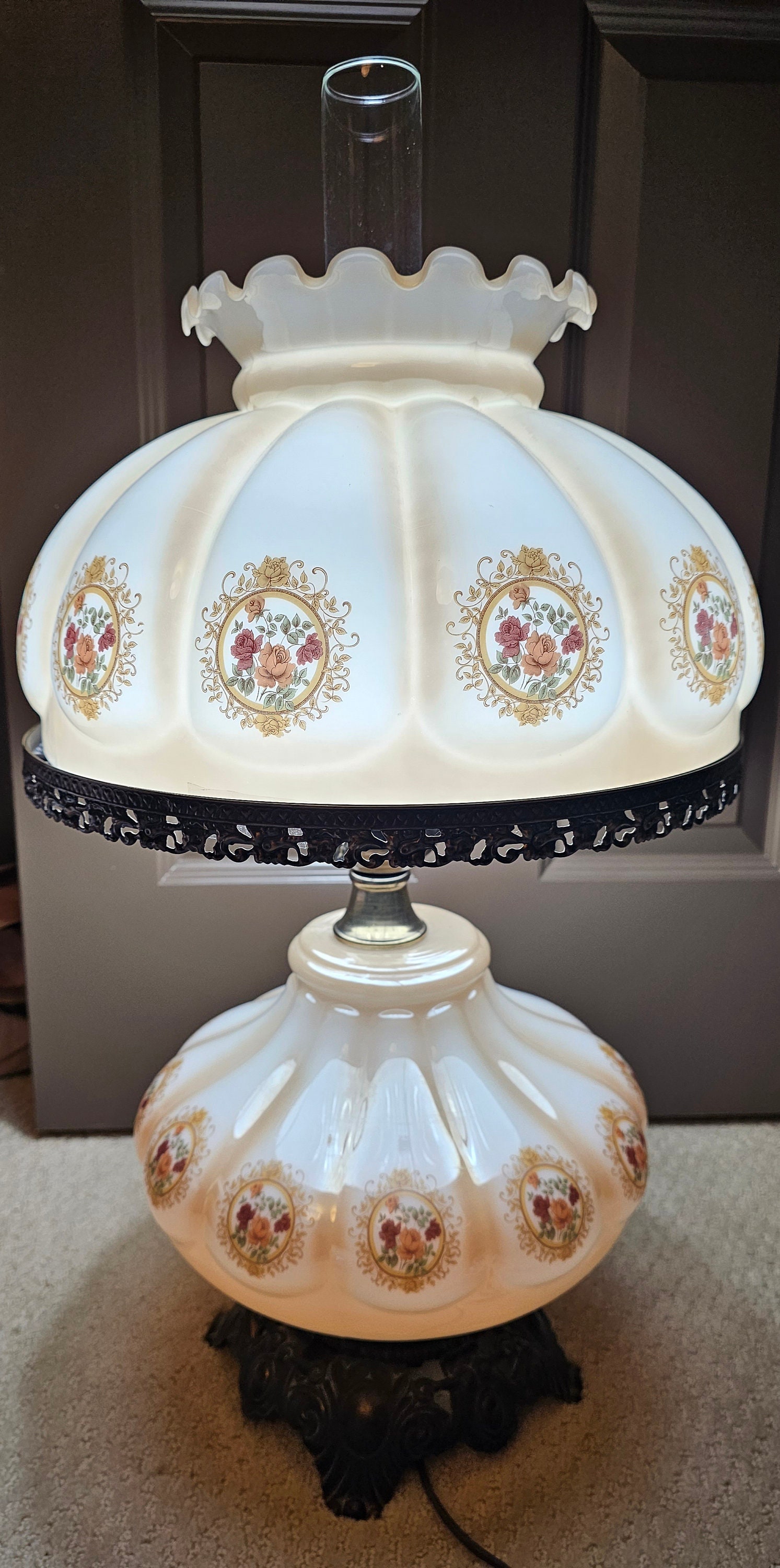 Carl Falkenstein Vintage Gone With the Wind Hurricane Lamp - Etsy