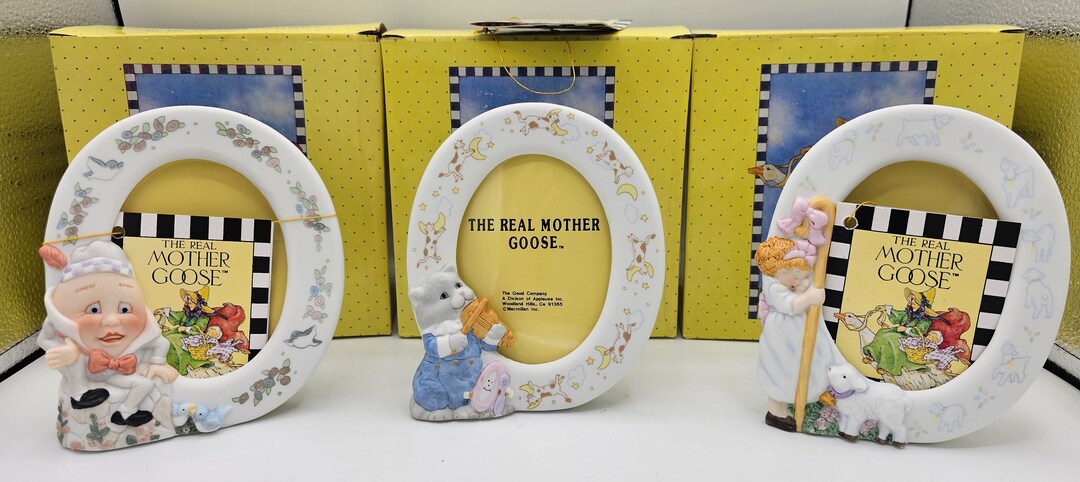 Vintage Porcelain the Real Mother Goose Frame Applause - Etsy
