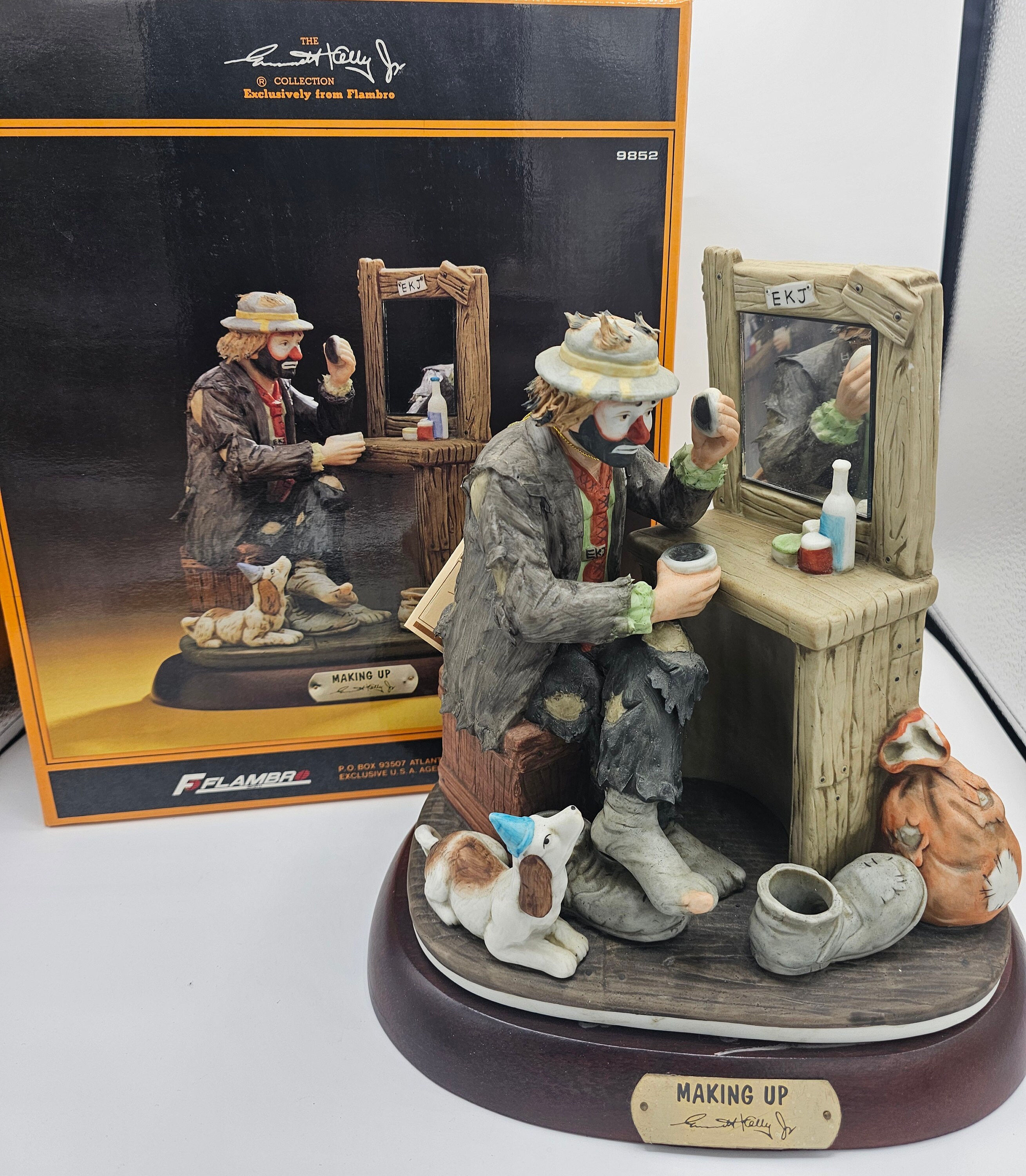 Flambro Emmett Kelly Jr Limited Edition & Autographed Porcelain ...