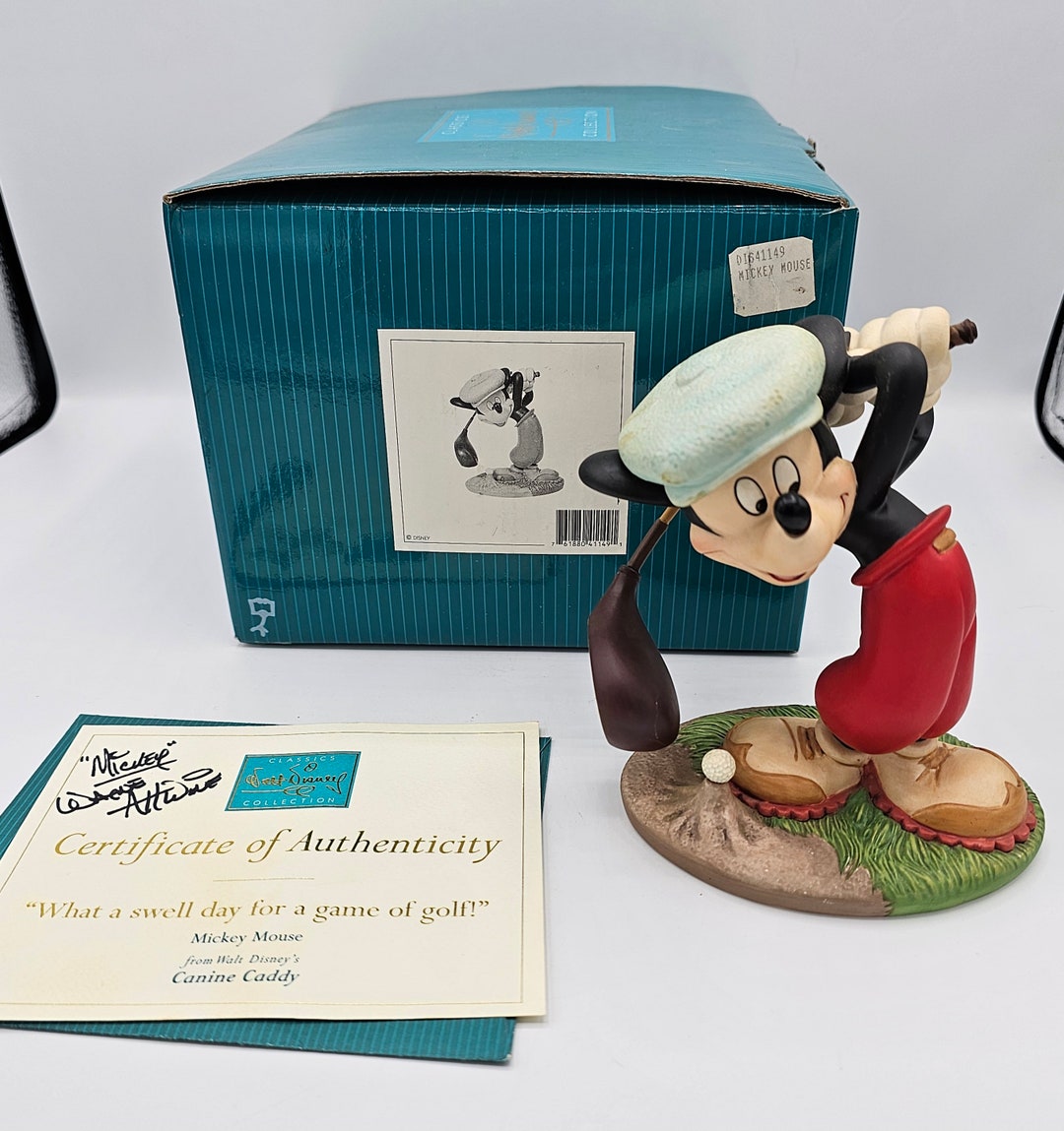 Wdcc Mickey Mouse Porcelain Figurine With Autographed Coa by Wayne ...
