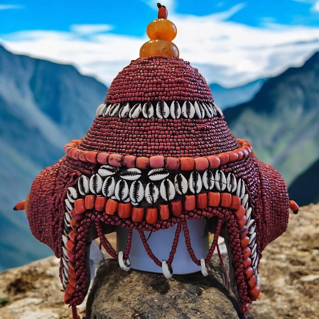 Vintage Tibetian Ceremonial Hat - Etsy