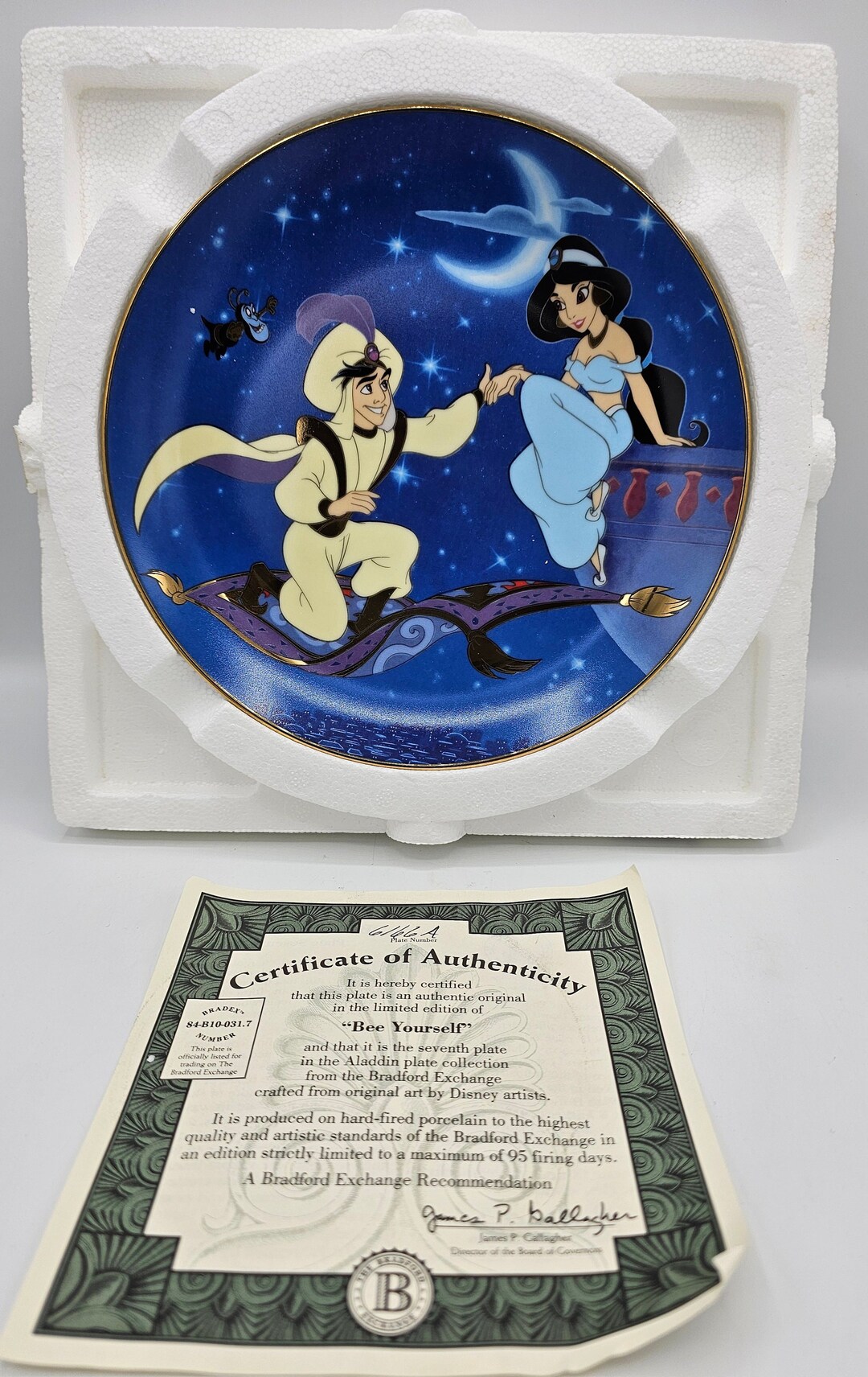 The Bradford Exchange 1994 Aladdin bee Yourself Limited Edition ...
