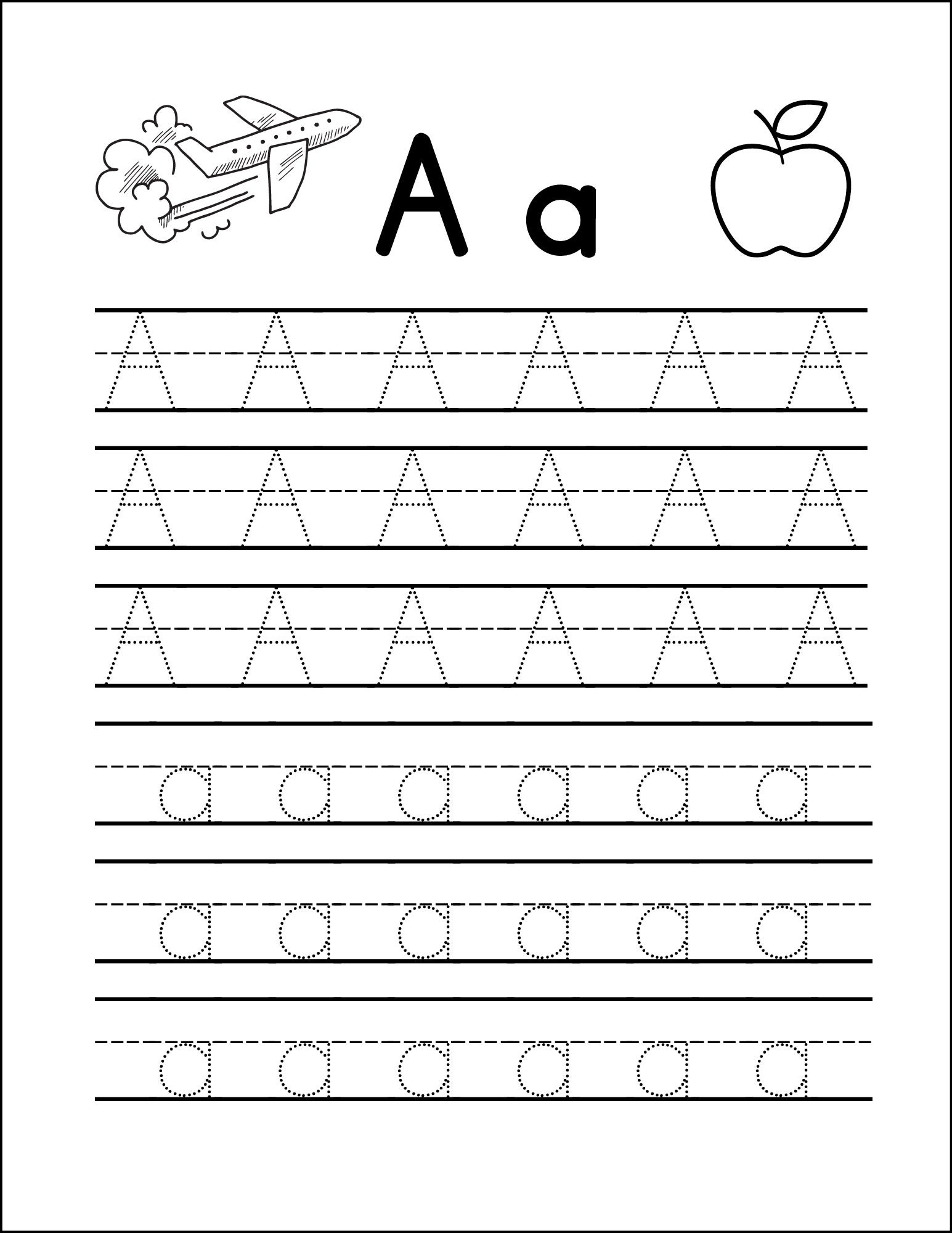 Alphabet Tracing A-Z Printable Worksheets Instant Download Letters ...