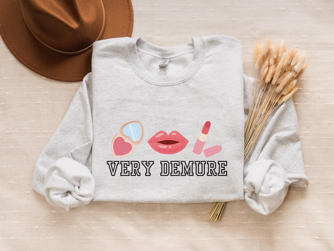 Very Demure Tiktok Coquette Sweatshirt, Viral Trendy Shirt, Very Cutesy ...