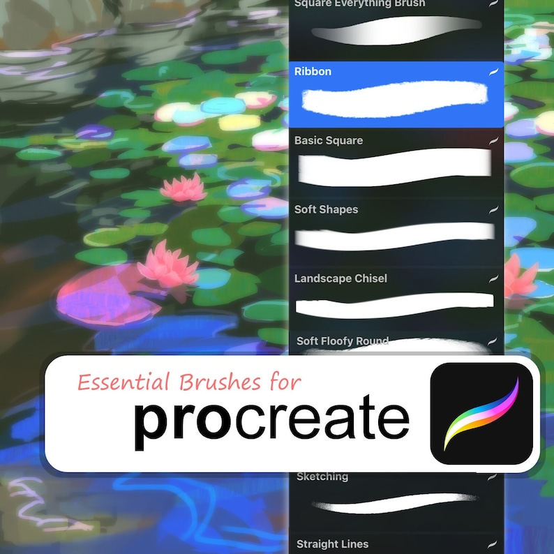 Brushes for Procreate Essential Brush Set Painterly Custom Brush Pack for Digital Art in ...