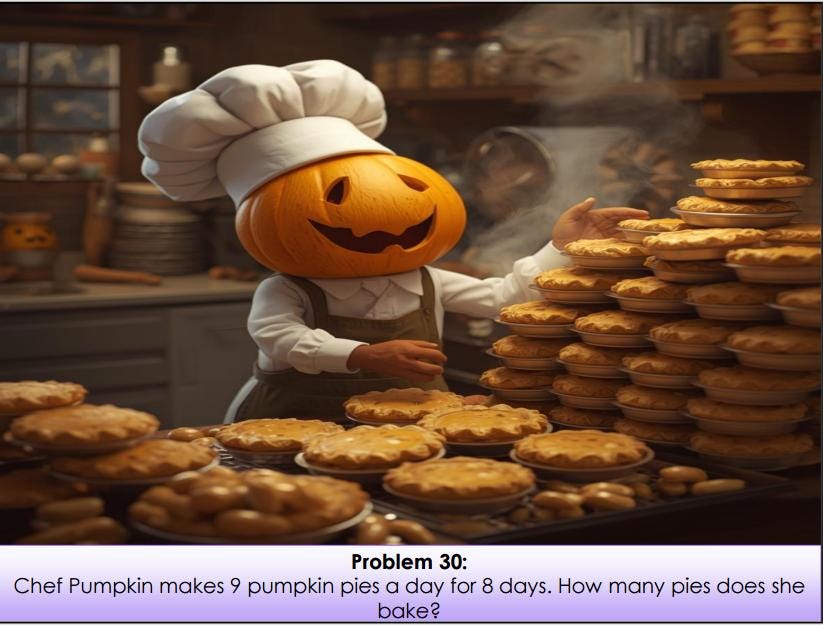 Pumpkin Math Worksheets: 4 Operations, Fall Activities (40 Activities ...