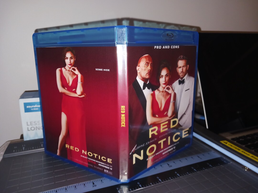 Red Notice netflix Original Blu Ray Custom - Etsy