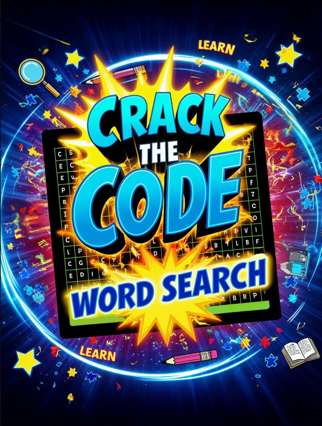 Crack the Code: Word Search - Word Search Puzzles for Kids - Etsy