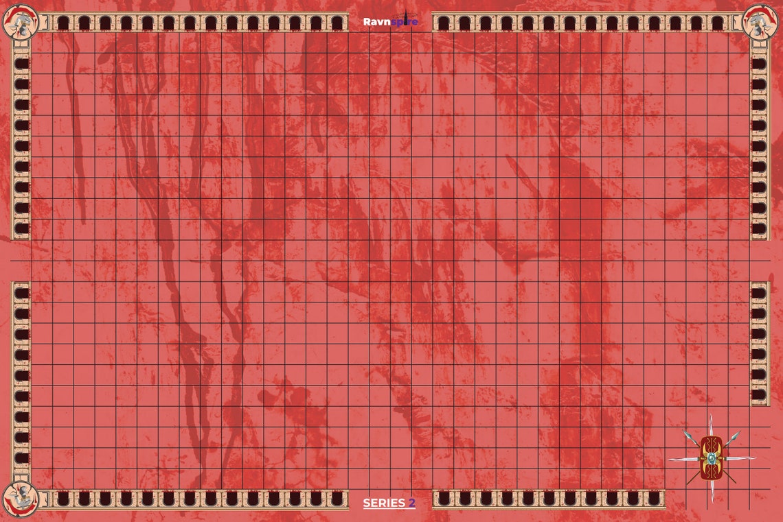 DND Battle Mat 3 Pack Starter Set Accessory for RPG Role Playing Games ...