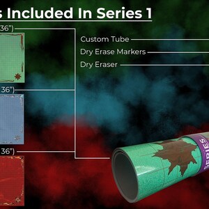 DND Battle Mat 3 Pack Starter Set Accessory for RPG Role Playing Games ...