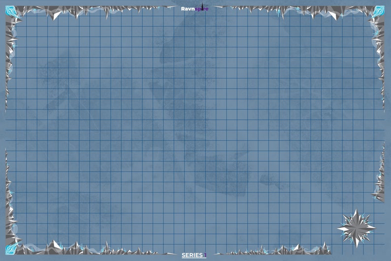 DND Battle Mat 3 Pack Starter Set Accessory for RPG Role Playing Games ...