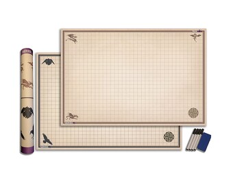 DND Battle Mat 3 Pack Starter Set Accessory for RPG Role Playing Games ...