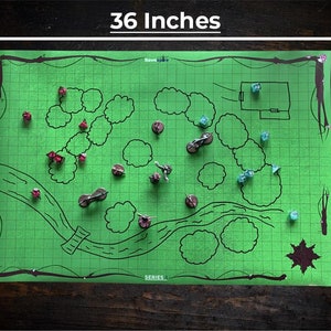 DND Battle Mat 3 Pack Starter Set Accessory for RPG Role Playing Games ...