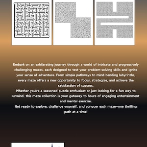 Mental Labyrinth's: Mazes Edition - Maze Puzzles for Everyone - Etsy