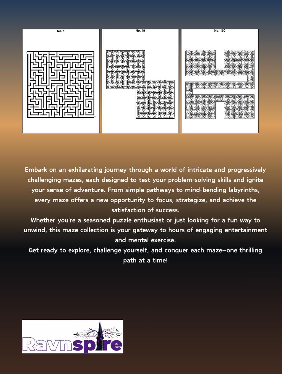 Mental Labyrinth's: Mazes Edition - Maze Puzzles for Everyone - Etsy