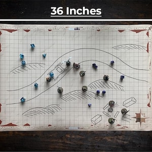DND Battle Mat 3 Pack Starter Set Accessory for RPG Role Playing Games ...