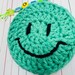Smiley Face Keychain Smile Crochet Keychain Knitted Smiley - Etsy