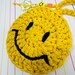 Smiley Face Keychain Smile Crochet Keychain Knitted Smiley - Etsy