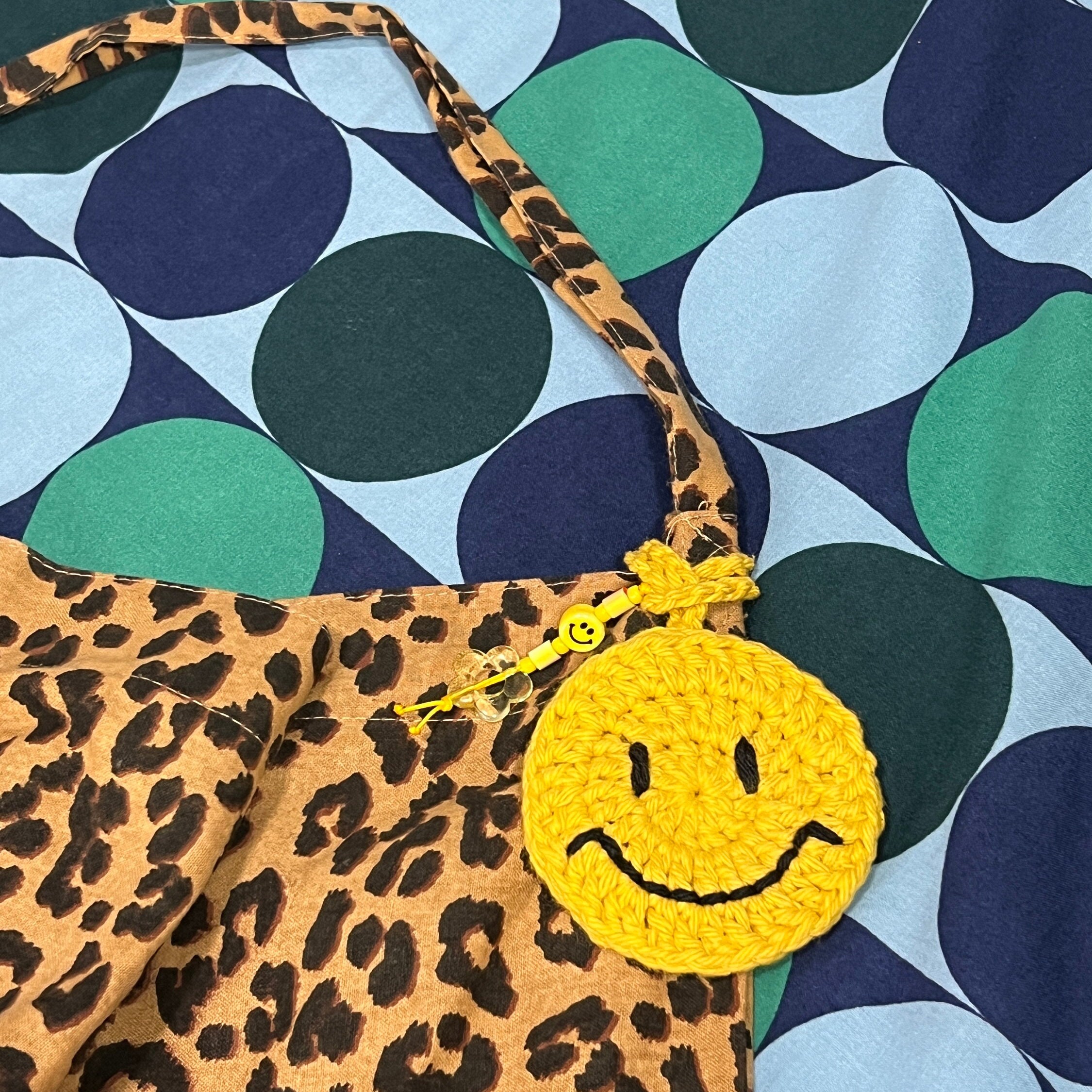 Smiley Face Keychain Smile Crochet Keychain Knitted Smiley - Etsy