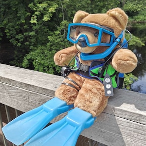 Scubear Vintage 18 Scuba Diving Teddy Bear - Etsy