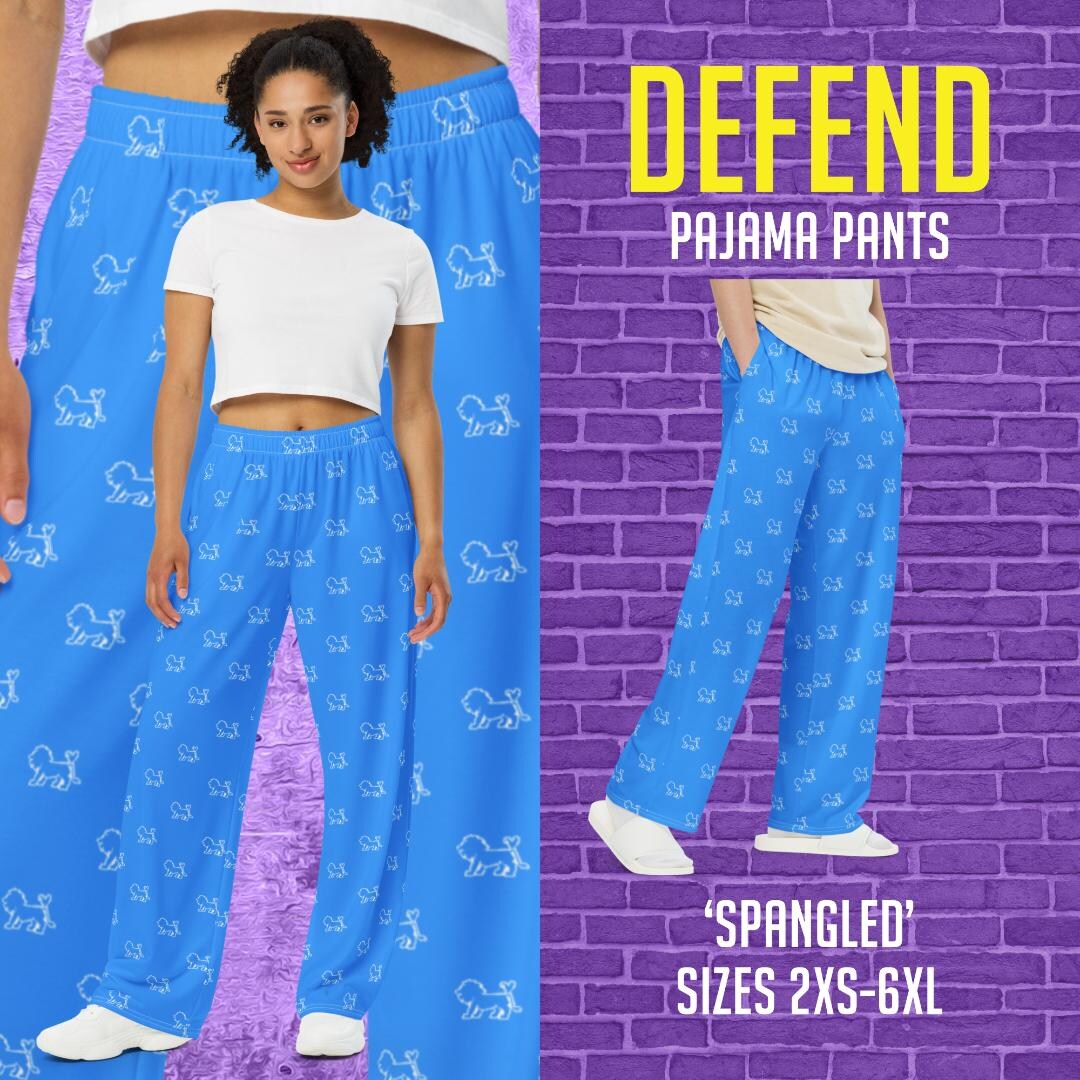 Defend Pajama Pants : Spangled - Etsy