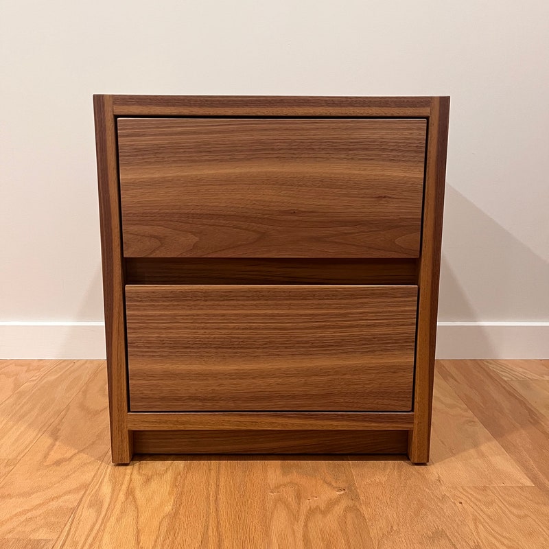 Walnut Nightstand - Etsy
