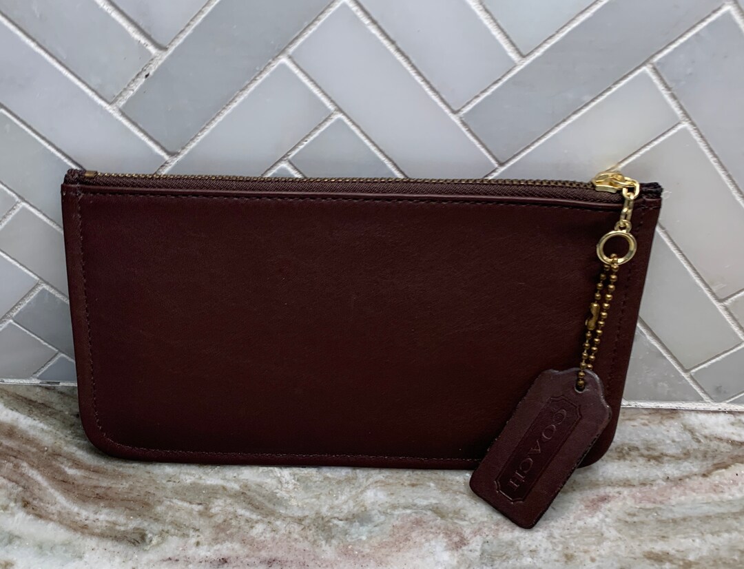COACH Skinny Case Vintage 7170 Mahogany Rare Color - Etsy