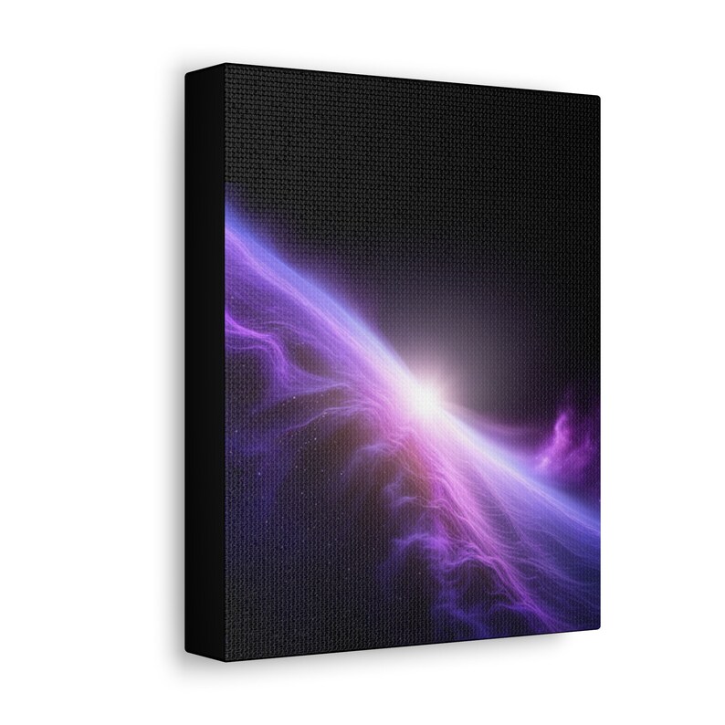 Purple Space Satin Canvas, Stretched - Etsy