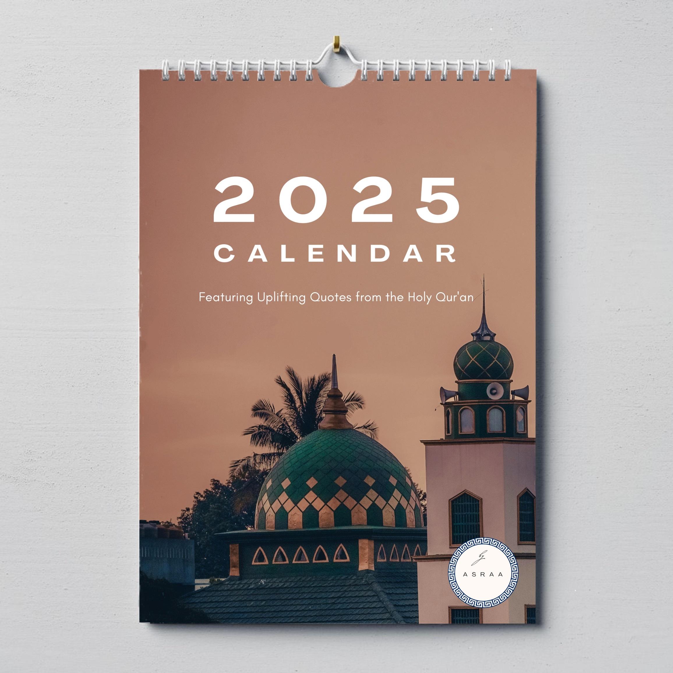 2025 A3 Islamic Wall Calendar | Hijri Months | Islamic Quotes | Islamic ...