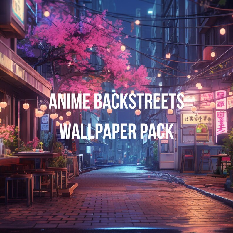 Anime Backstreets Wallpaper Pack, Japanese Town, Desktop & Mobile ...