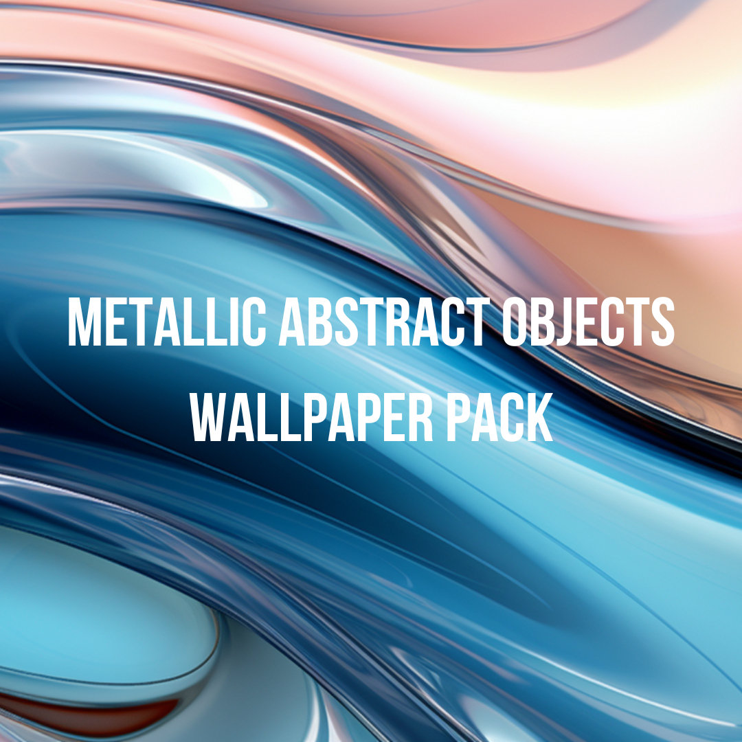 Metallic Abstract Objects Wallpaper Pack, Featuring 10 Different ...
