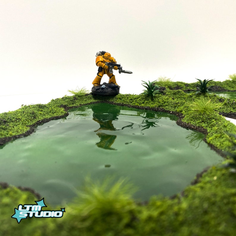 Wargaming Terrain - Swamp Ponds - Painted Ready to Play Terrains for ...