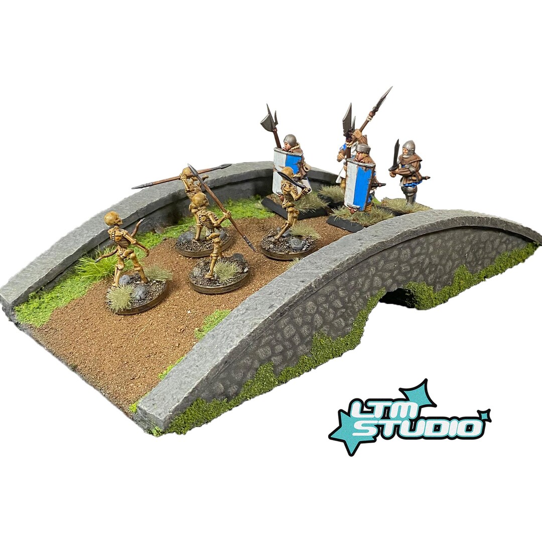Wargaming Terrain - Small Stone Bridge - Painted Ready to Play Terrains ...